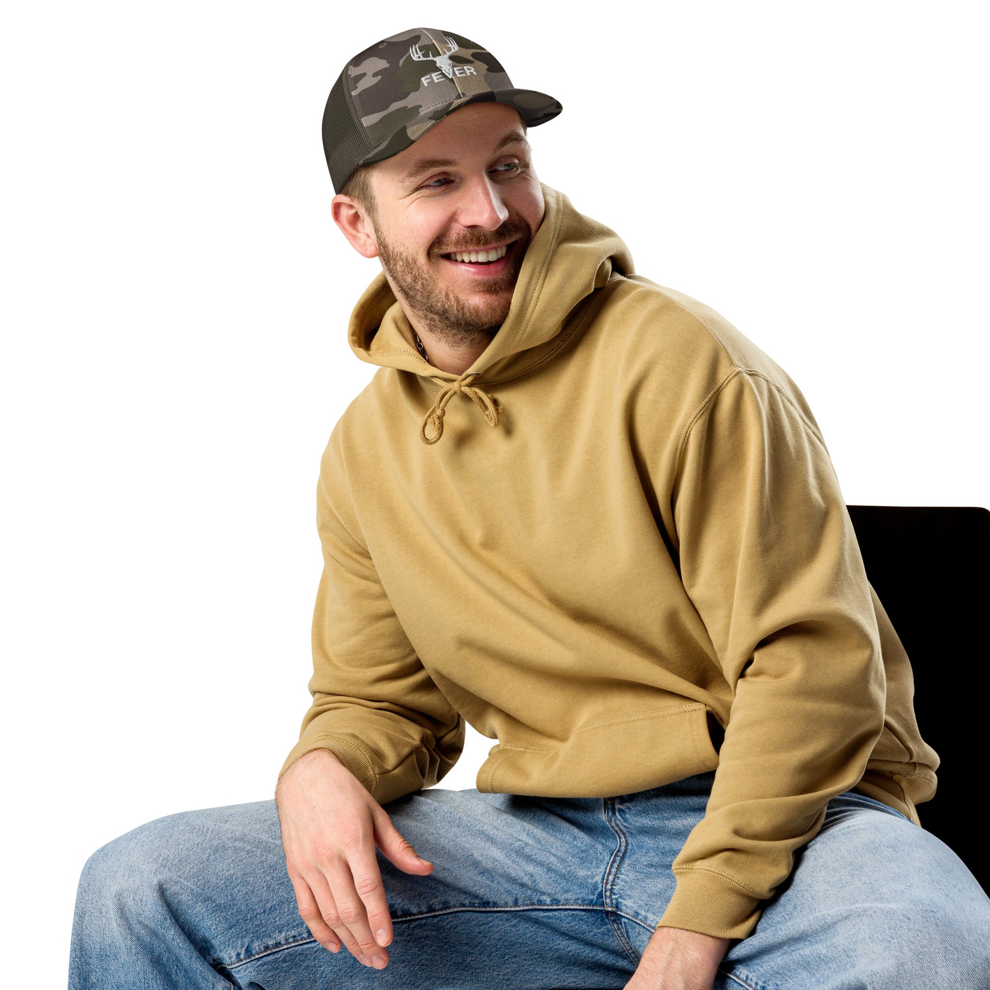 Buck Fever-Camouflage trucker hat – Michigan Outdoor Obsession